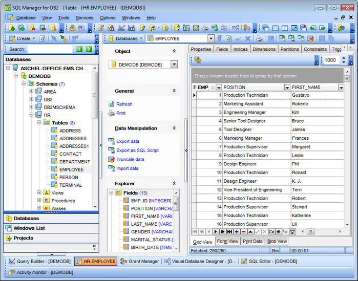 Online Documentation For Sql Manager For Db2 Sqlmanager